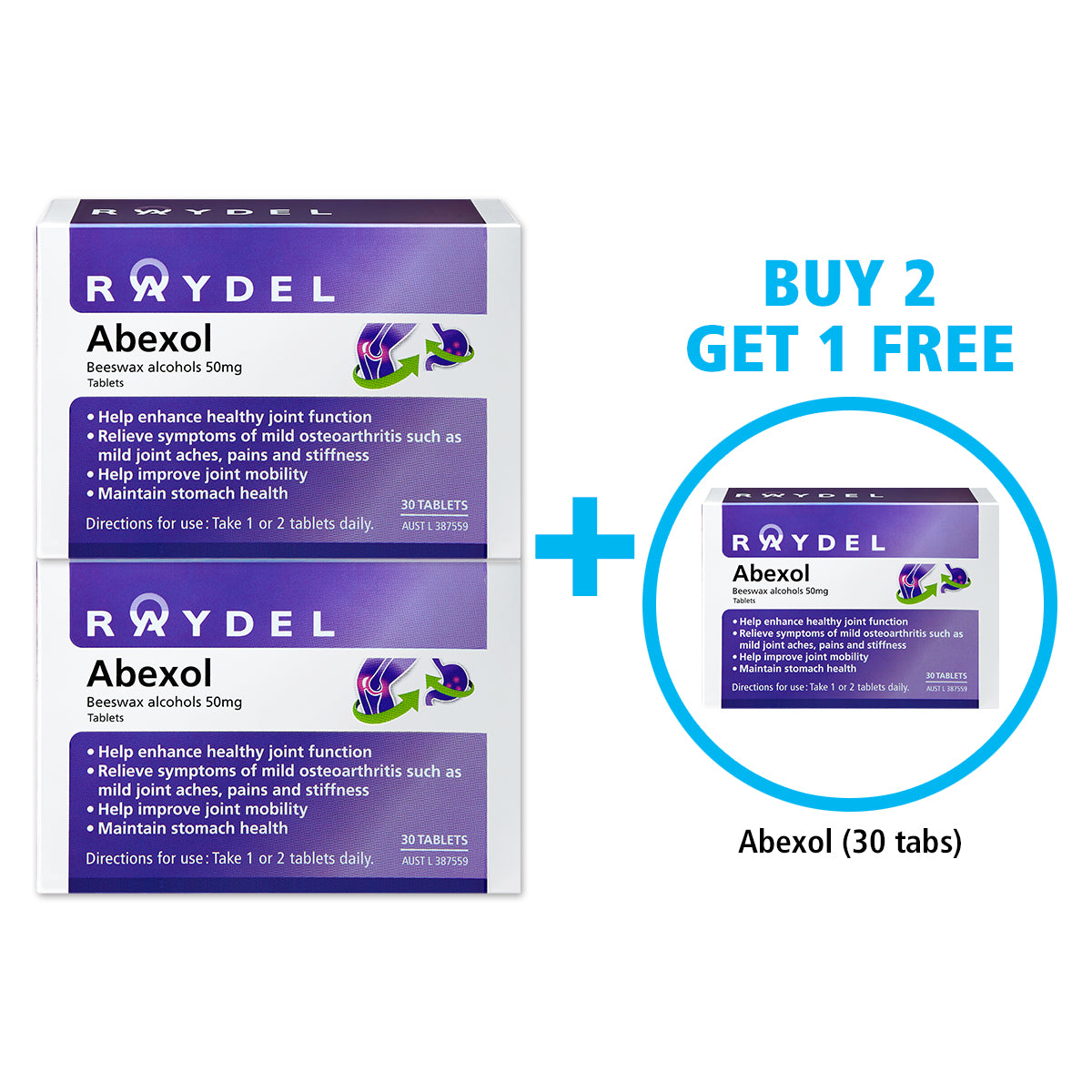 Abexol 50mg 30 Tablets x 2pk – Raydel