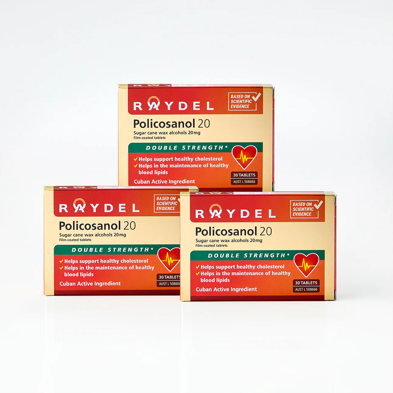 Original Policosanol Double-Strength 20mg 30 Tablets x 3pk – RAYDEL